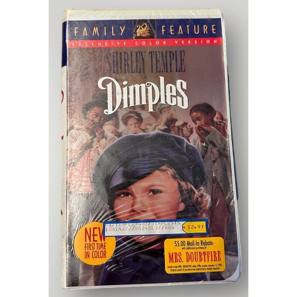 Media | Shirley Temple Dimples Vhs 1994 Clamshell Case New 2th Century ...